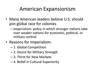 Imperialism in America at the turn of the century | PPTX