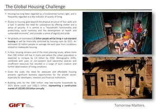 2017 India Inclusive Housing Finance | PPT