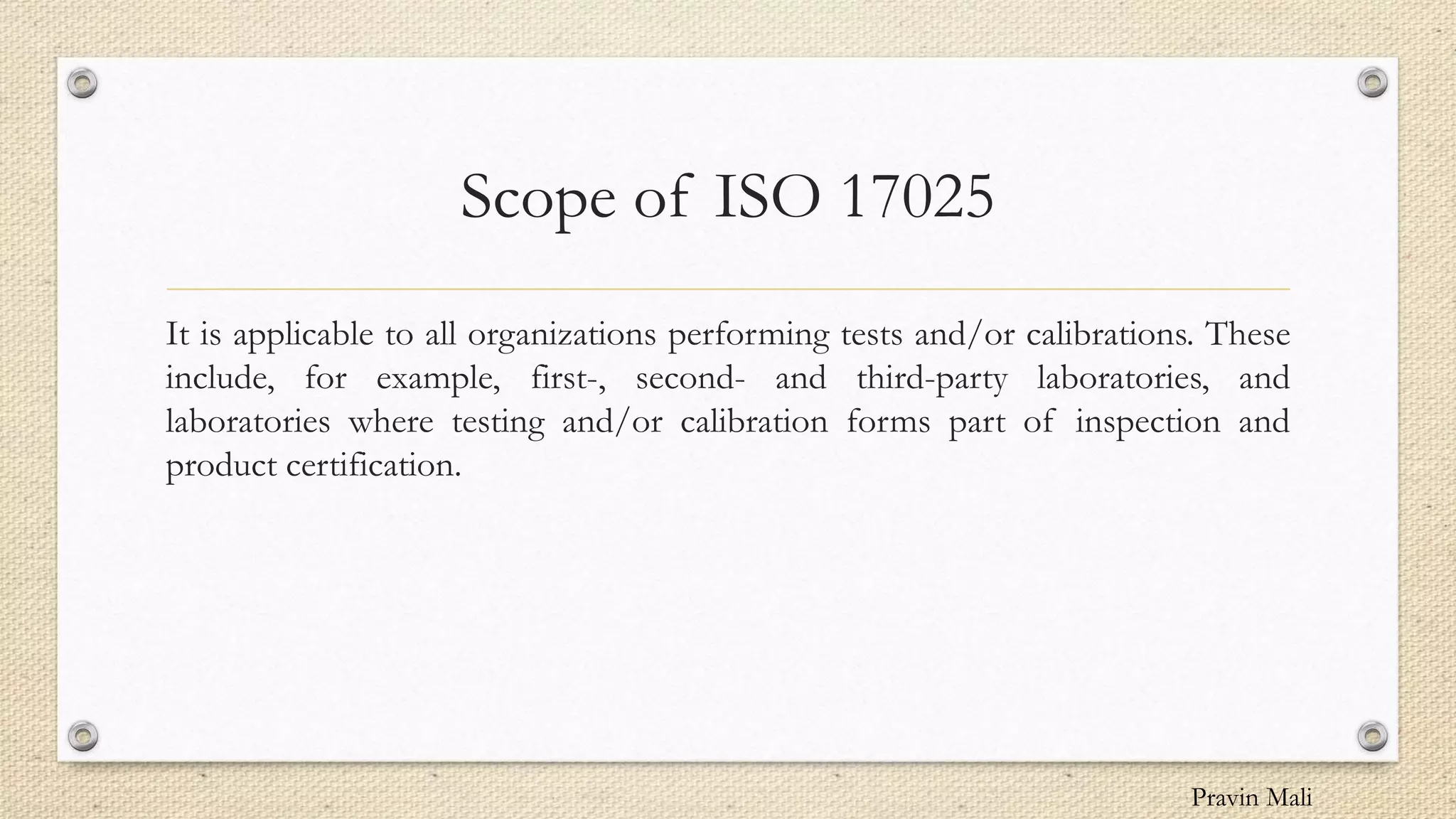 17025:2005 Implementation guide | PPTX