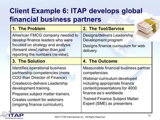 2017 ITAP Client Examples | PPT