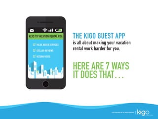 7 Ways Vacation Rental Owners Can Improve ROI with the Kigo Guest App | PDF