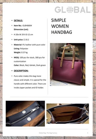 2017 ladies handbag catalogue global bag | PDF
