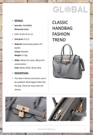 2017 ladies handbag catalogue global bag | PDF