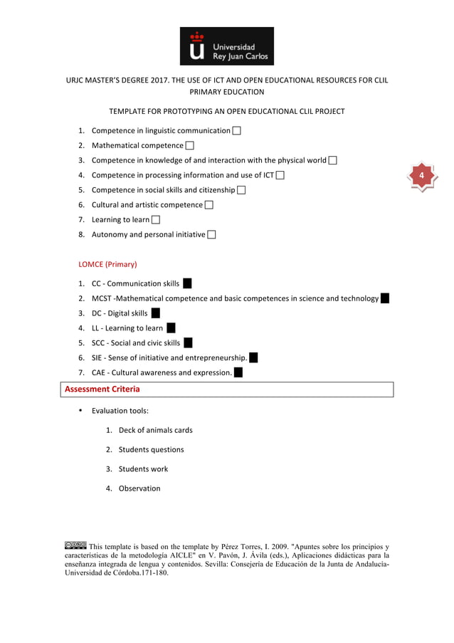 Lesson template CLIL | PDF