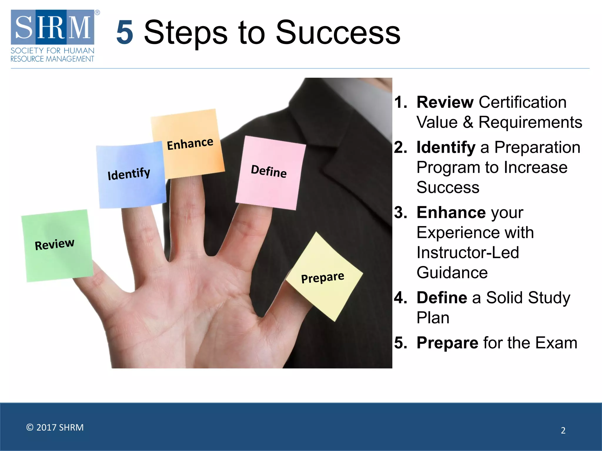 5 Successful Steps to SHRM Certification Preparation | PDF