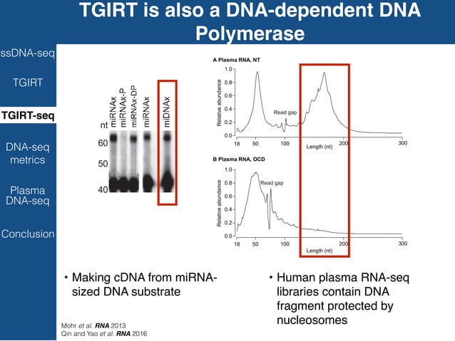Use of TGIRT for ssDNA-seq | PPT