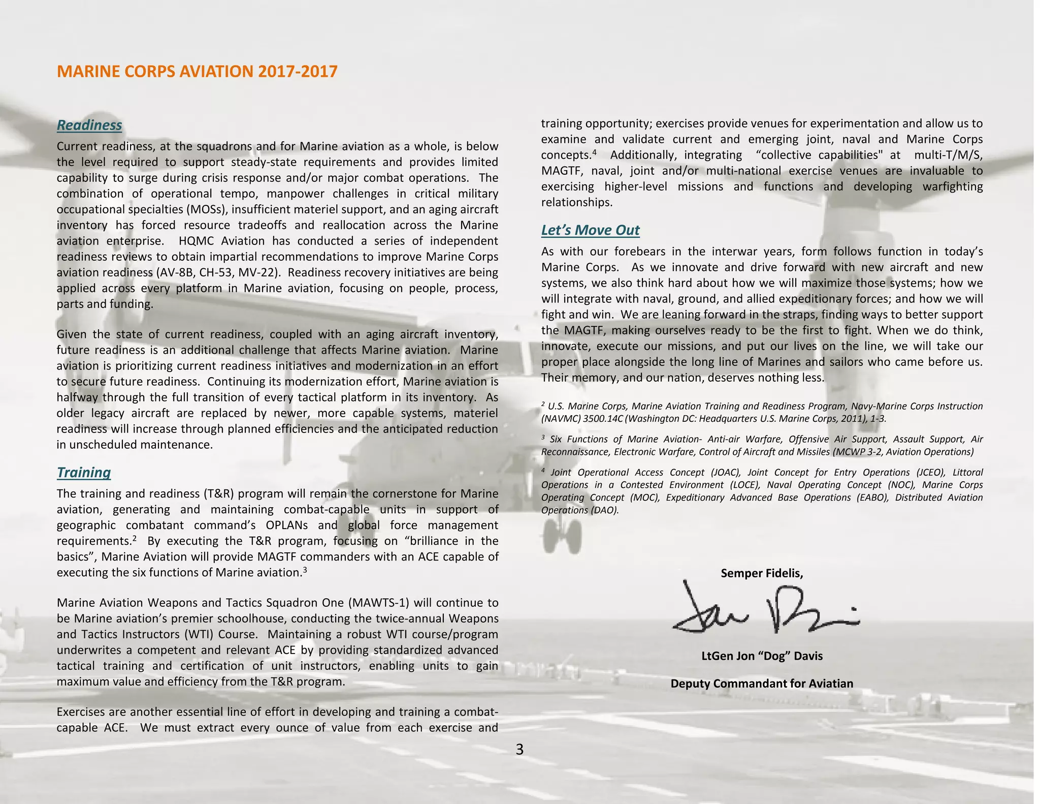 2017 U.S. Marine Corps Aviation Plan | PDF