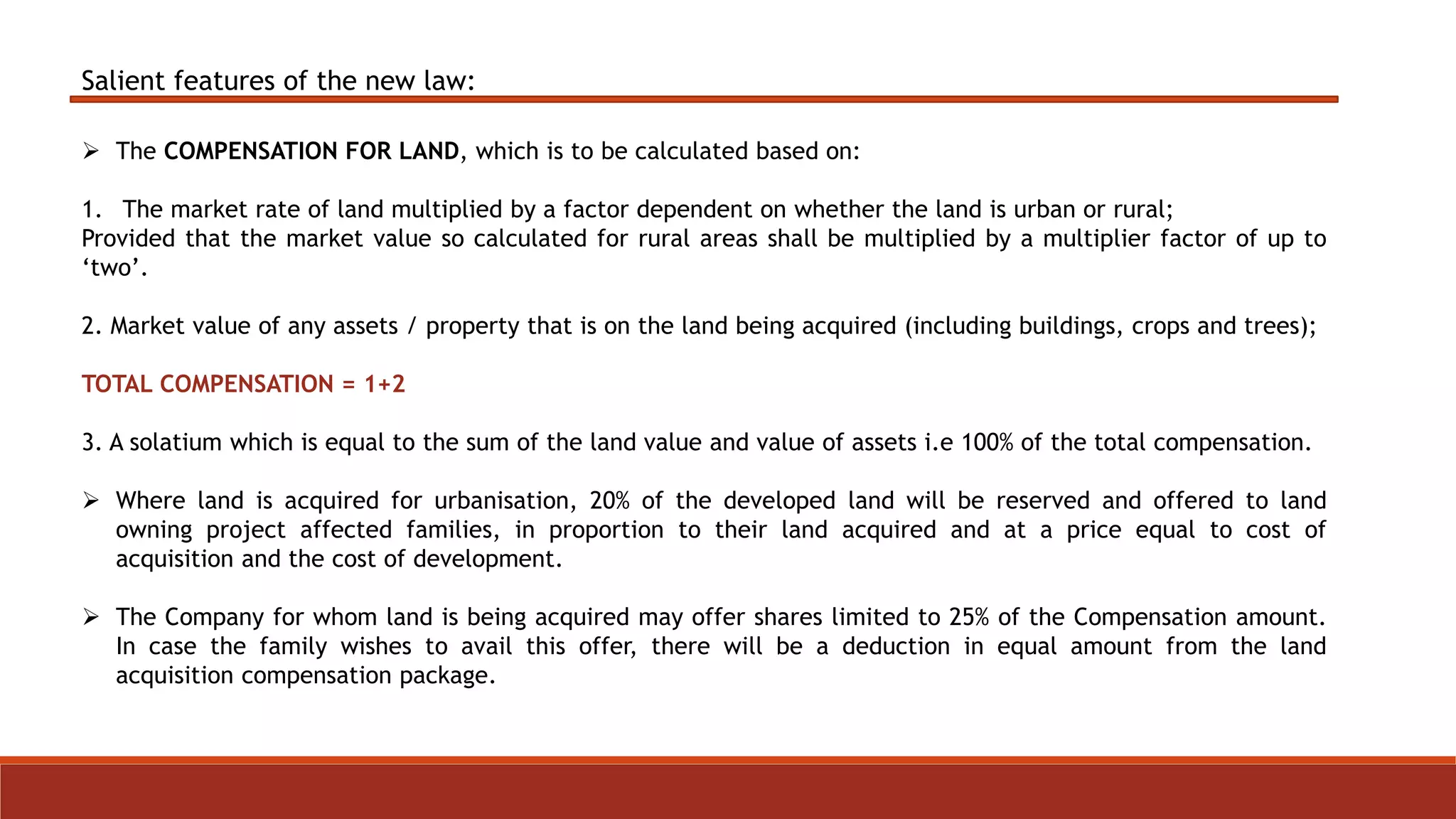 Right to fair compensation and Transparency in Land Acquisition ...