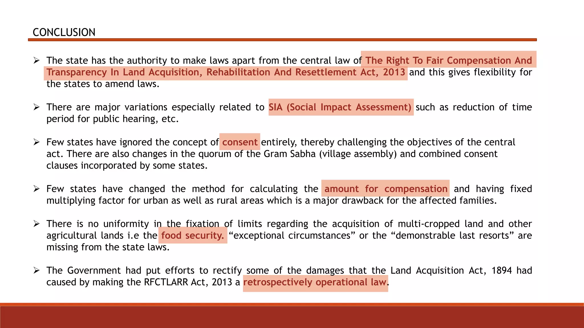 Right to fair compensation and Transparency in Land Acquisition ...