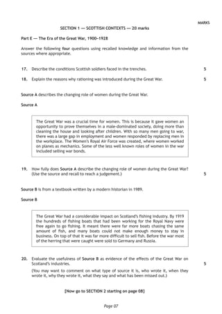 2017 National 5 History exam | PDF