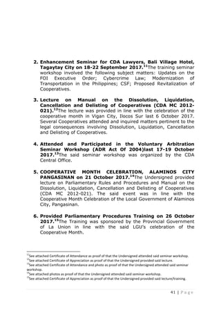 2017 Narrative Report of CDA-DAGUPAN EXTENSION OFFICE | PDF