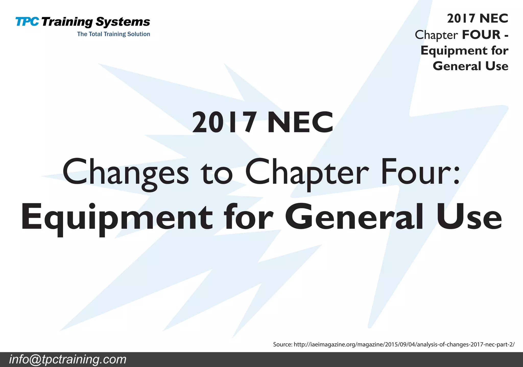 Proposed Changes & Revisions to the 2017 National Electrical Code© | PDF