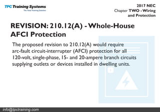 Proposed Changes & Revisions to the 2017 National Electrical Code© | PPT
