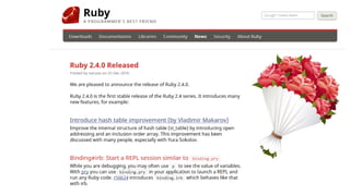 Ruby 2.4 Internals | PDF | Programming Languages | Computing