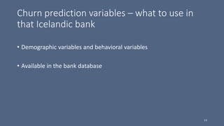 Customer churn prediction in banking | PDF