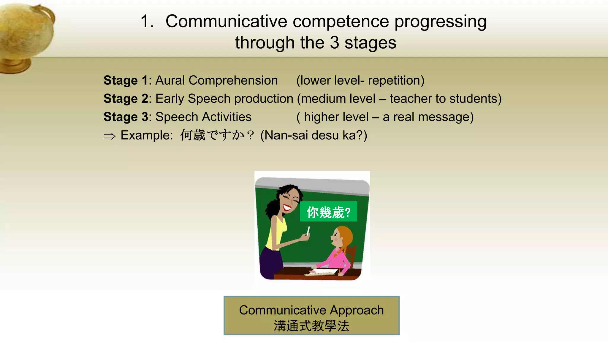 Communicative approach presentation part 1 | PPTX | Education