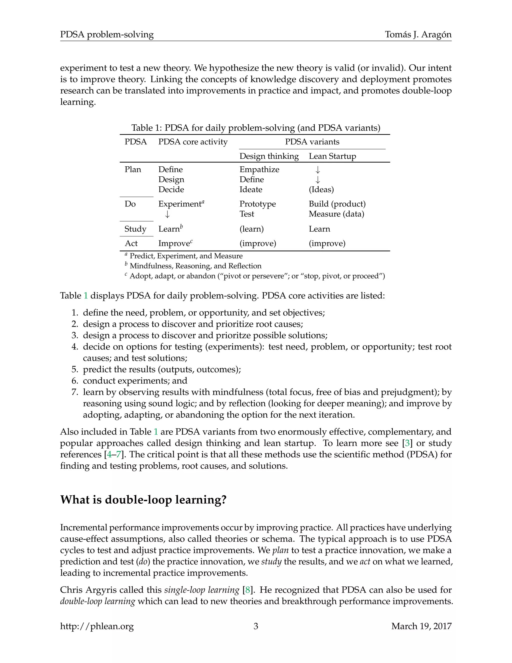 PDSA Problem-Solving | PDF