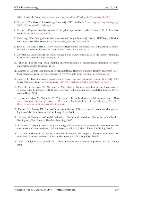 PDSA Problem-Solving | PDF