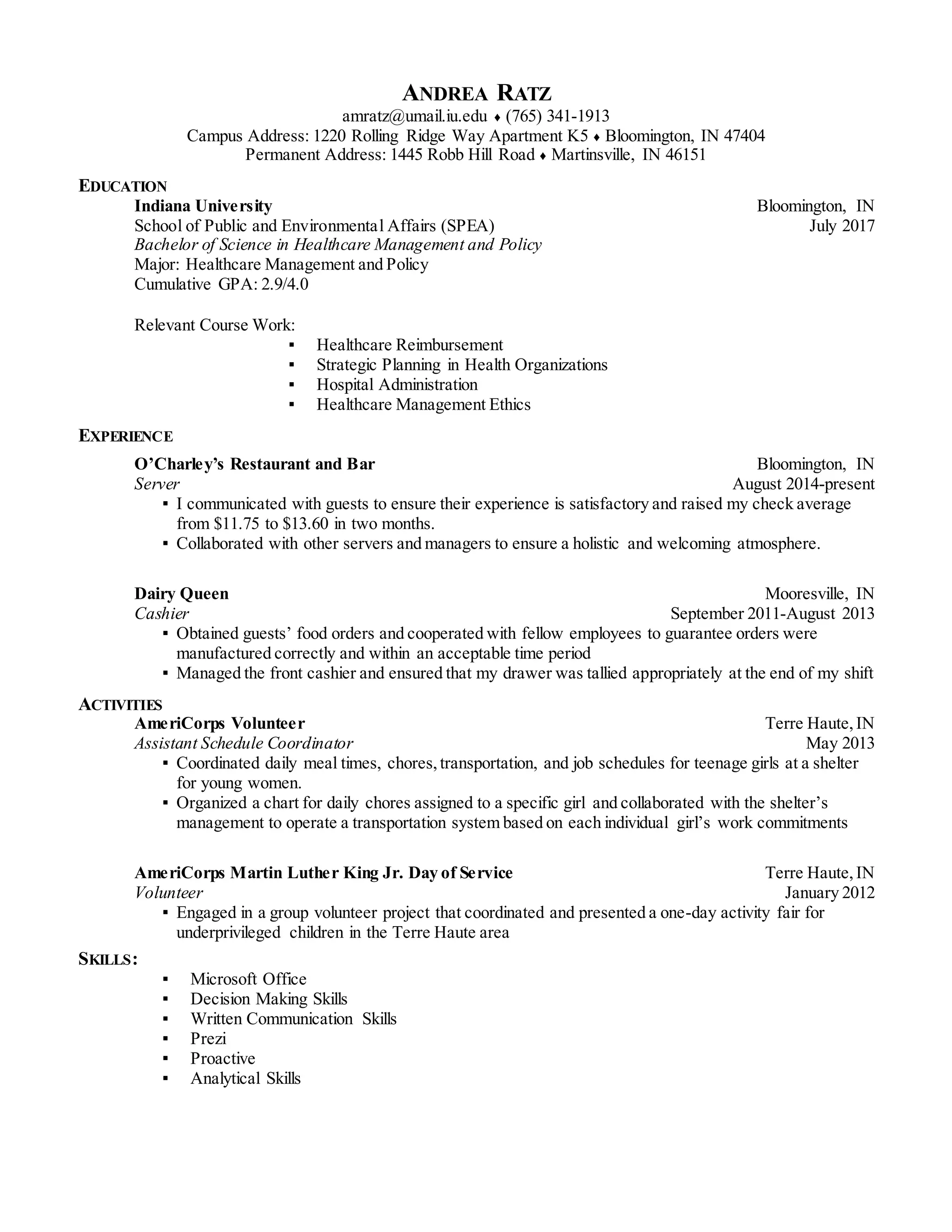 My Resume | DOCX | Healthcare Industry | Industries