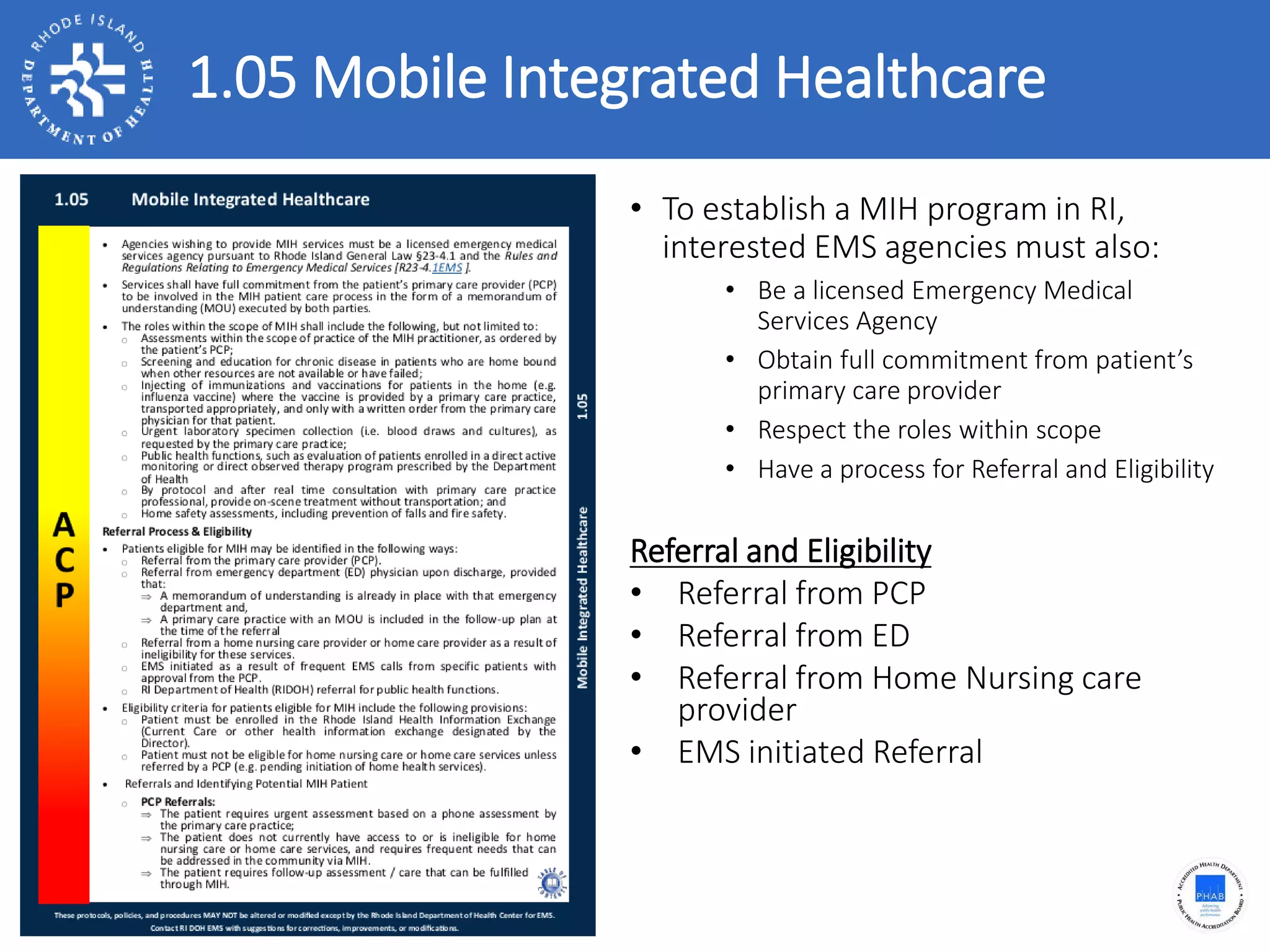 2017 RI Statewide EMS Protocols Education Modules - Section 1 | PPTX