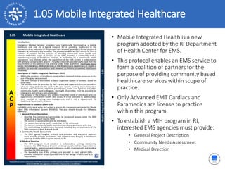 2017 RI Statewide EMS Protocols Education Modules - Section 1 | PPTX