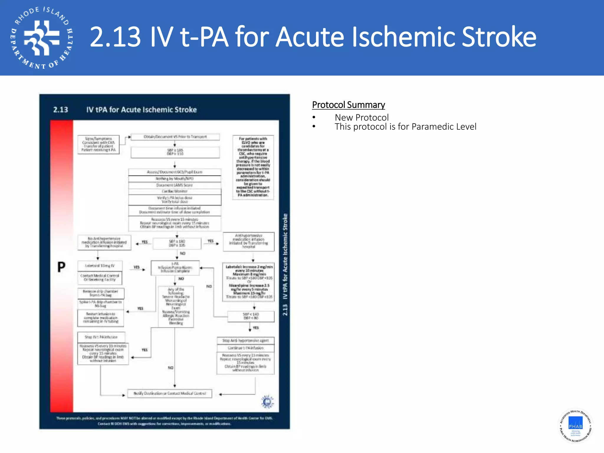 2017 RI Statewide EMS Protocols Education Module - Section 2 | PPTX