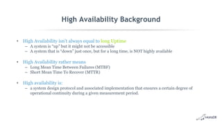 MariaDB High Availability | PPT
