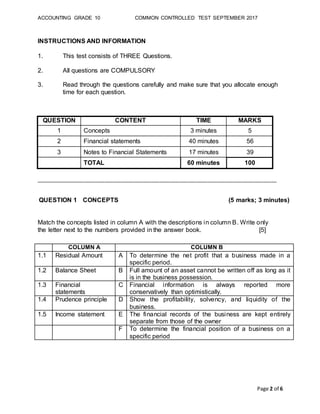 GRADE CONTROLLED TEST | DOCX