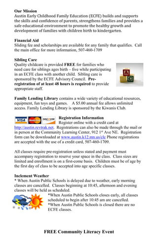 2017 Austin ECFE Spring Brochure | PDF