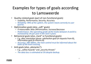 Requirements Engineering - Goals | PPT