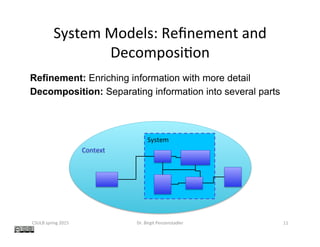 Requirements Engineering - Scaling RE & Requirements Refinement | PPT