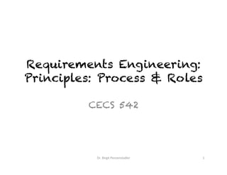 Requirements Engineering - Process & Roles | PDF | Computing | Technology & Computing