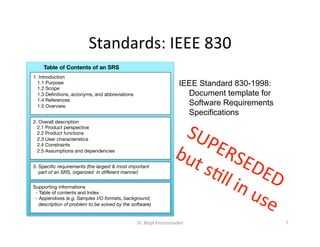 Requirements Engineering - Frameworks & Standards | PDF | Computer ...
