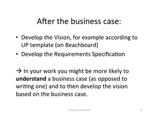 Requirements Engineering - Business Case Analysis | PDF