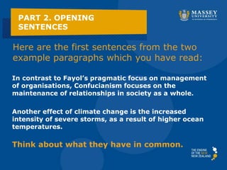 Paragraph writing | PPTX