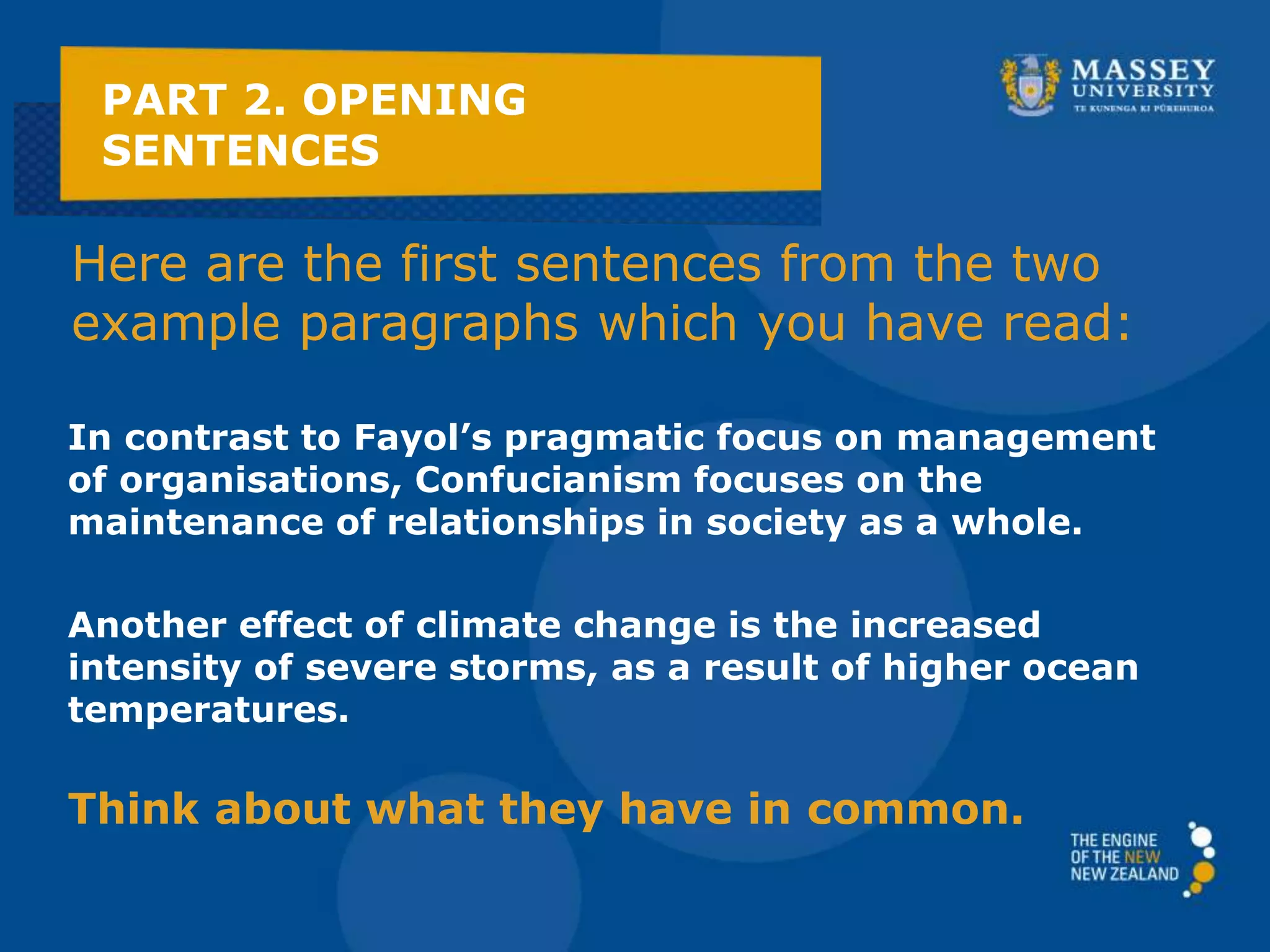 How to construct a paragraph | PPTX | Weather | Science