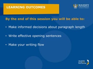 How to construct a paragraph | PPTX
