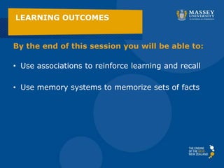 Memory strategies for academic study | PPT