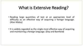 Extensive Reading in the CLIL Class | PPT