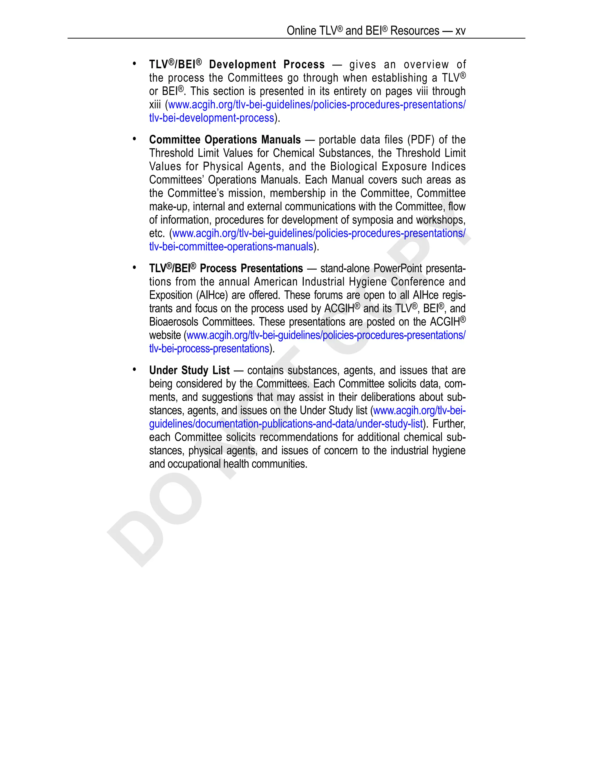 2017 TLVs and BEIs Book.pdf | Chemistry | Science