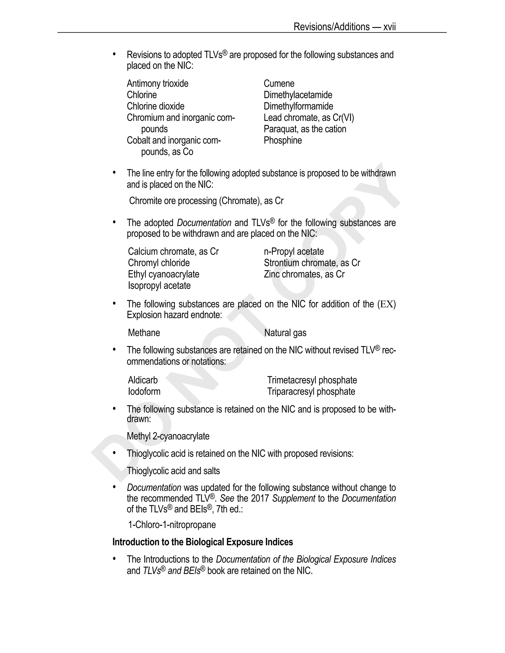 2017 TLVs and BEIs Book.pdf | Chemistry | Science