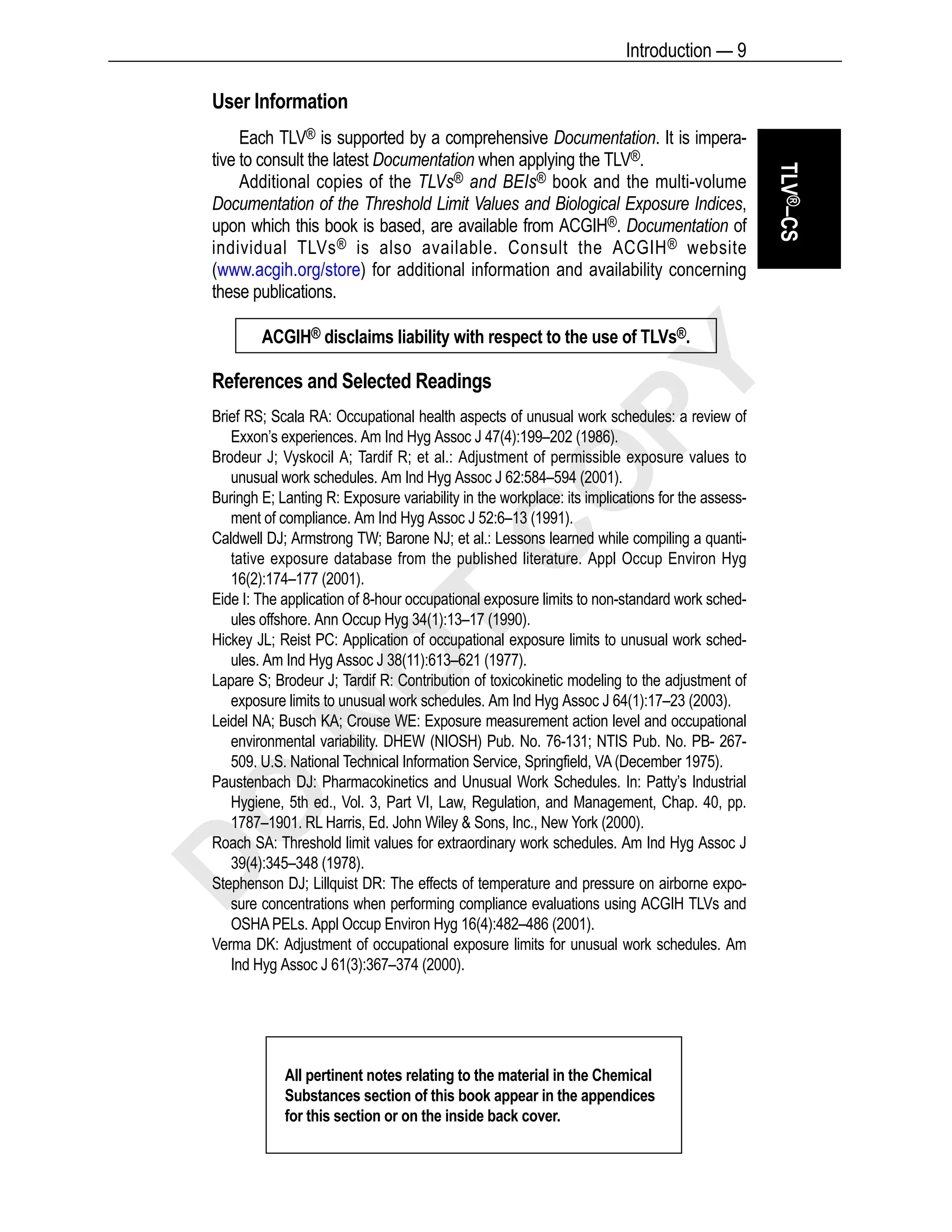 2017 TLVs and BEIs Book.pdf | Chemistry | Science