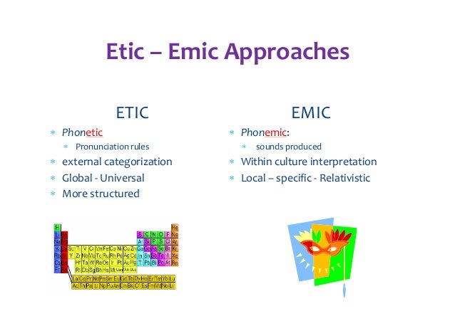 2017 Depression and Culture: Etic or Emic ? Can Memetics help?