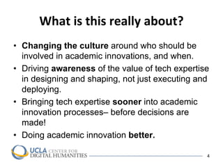 At the Center of Academic Innovation: Two Examples from UCLA | PPT