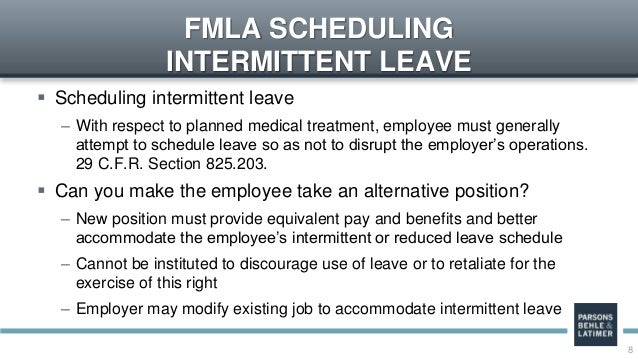 ADA and FMLA: Managing Intermittent Leave