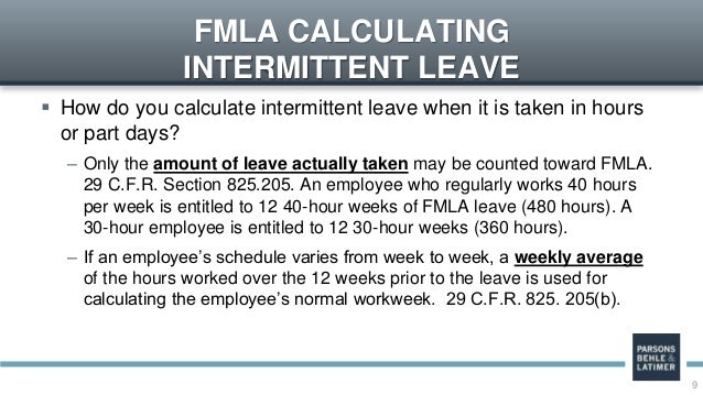 ADA and FMLA: Managing Intermittent Leave