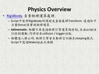 2017 unity5.5 manual_physics | PPTX | Web Development | Internet