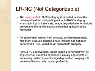 2017 version of li rads for ct and mr | PPT