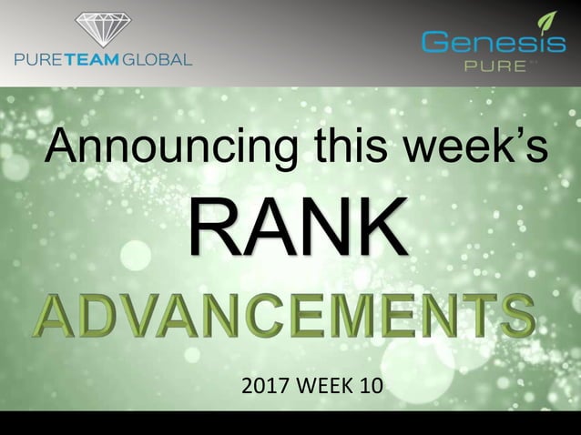 Pure Team Global - PURE Rank Advancements 2017 week 10 | PPT