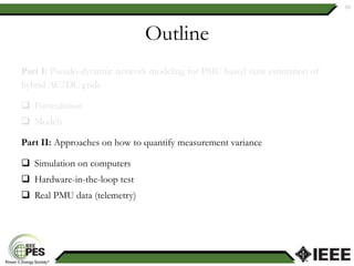 Phasor State Estimation Weighting Coefficients for AC and Hybrid Networks with Power Electronic ...